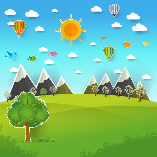 Beautiful nature landscape Stock Vector Image by ©Sentavio #131284662