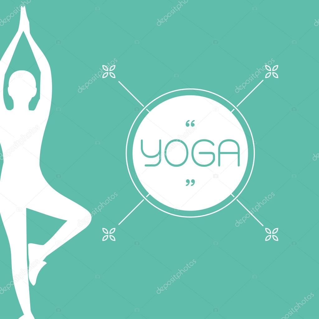Yoga poses in heart with hug hand Stock Vector by ©es7sense 113691256