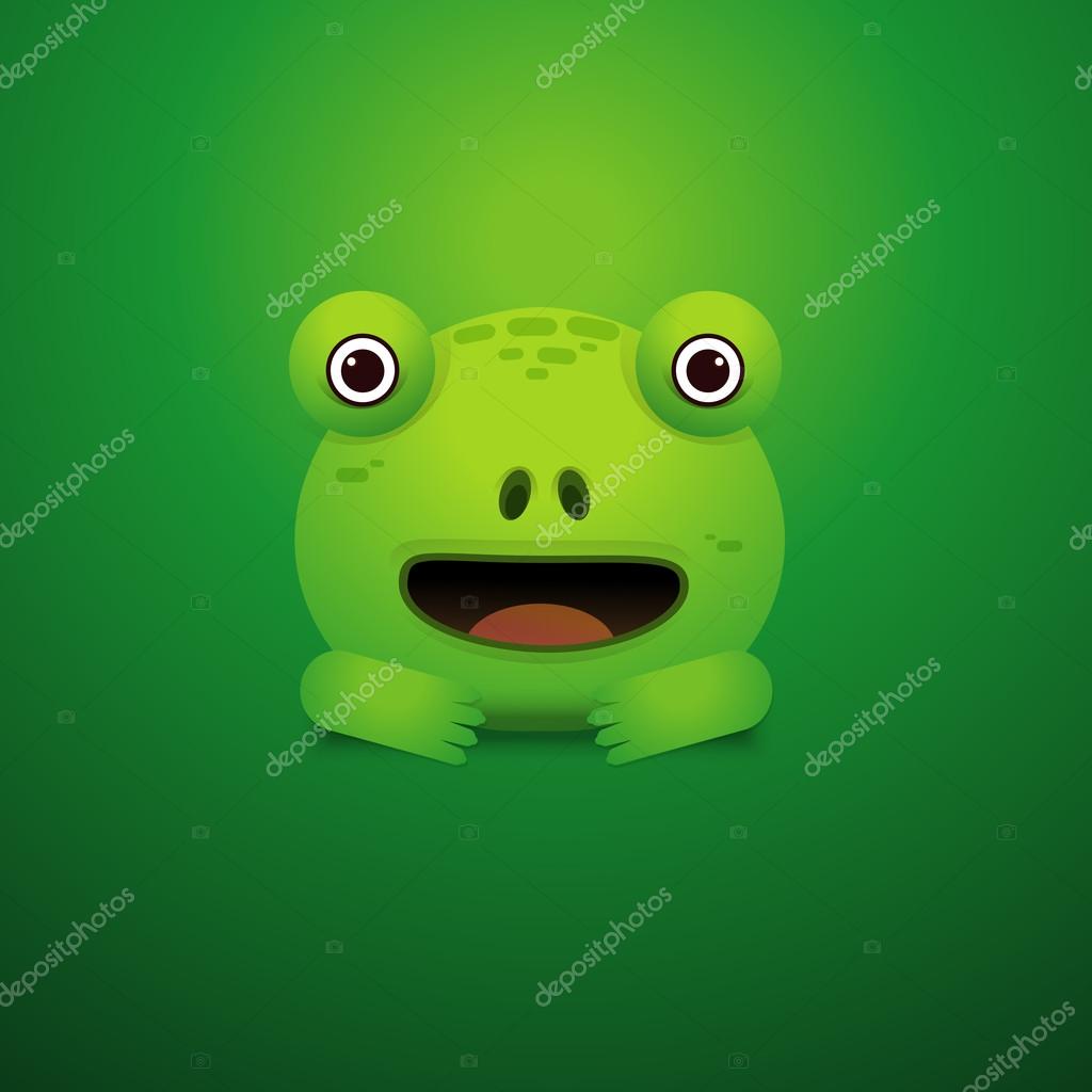 Katak pohon hijau lucu kartun / Vektor Katak Karakter Ikon Vektor Stok ...