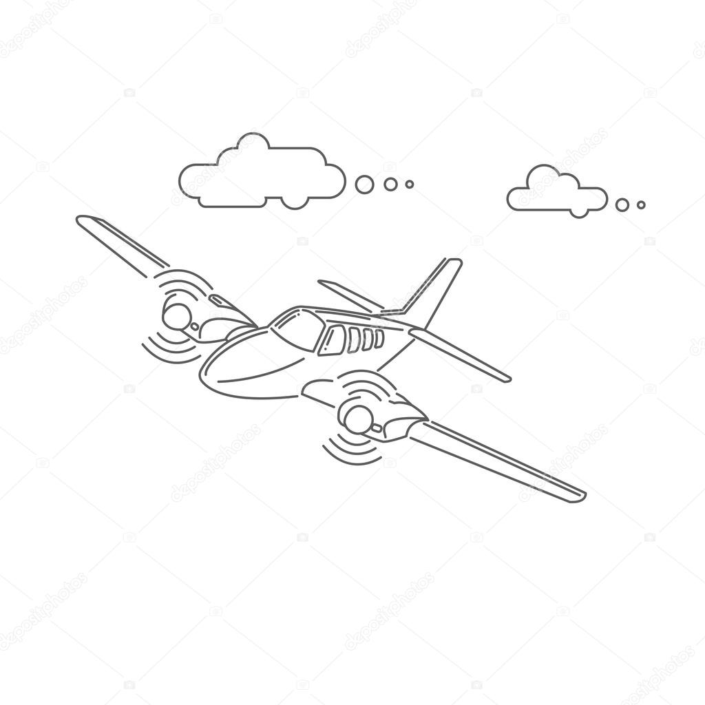 Small Plane Drawing