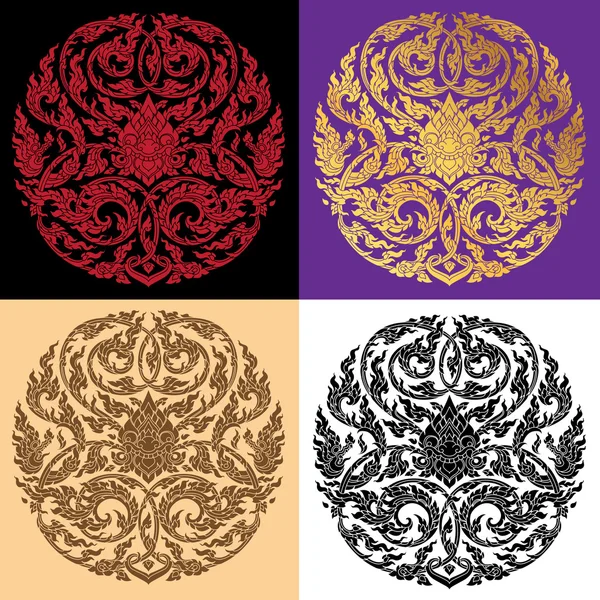 Thai Art Background Thai art pattern vector Stock Vector by ©pong-1010 ...