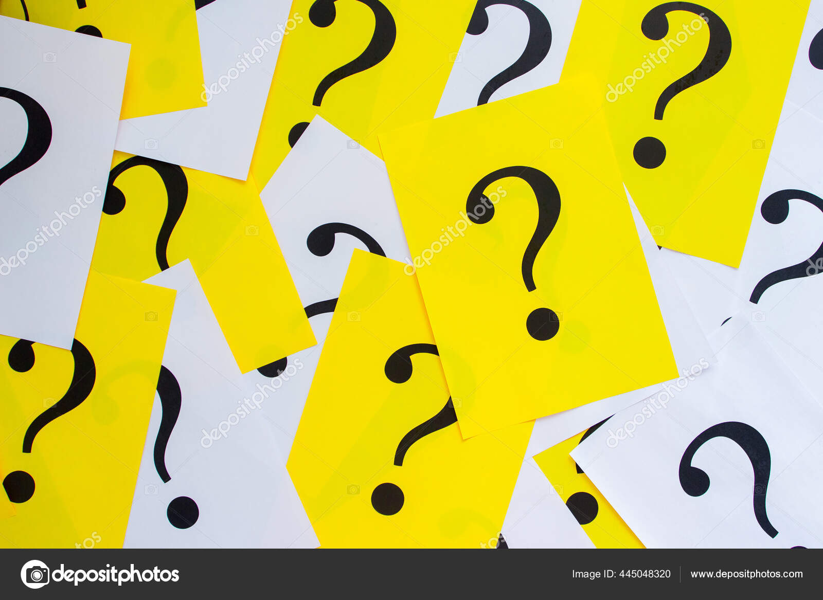 Black Question Marks Colored Papers Background Stock Illustration by ...