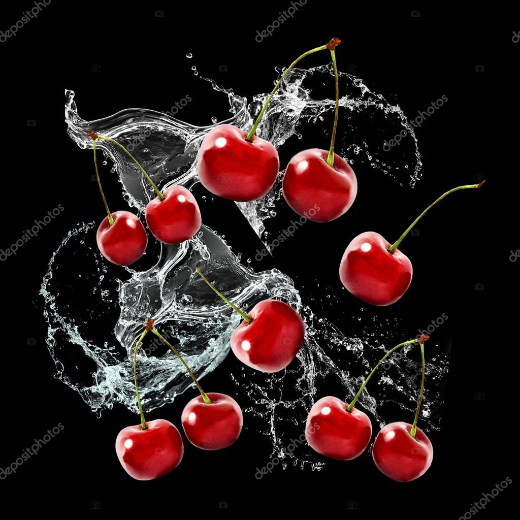 Black Cherries Background