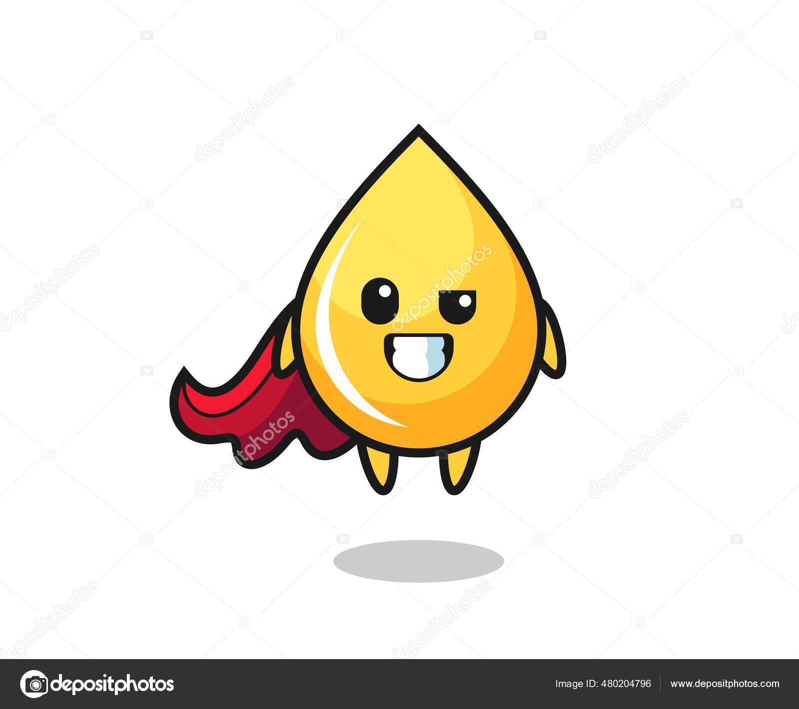 Cute Honey Drop Character Flying Superhero Cute Style Design Shirt ...