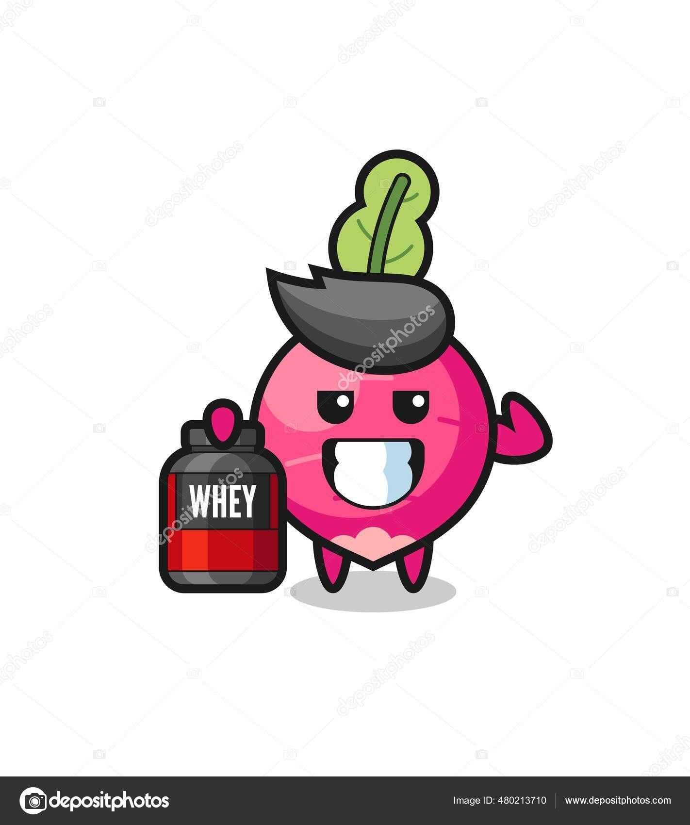 Protein Cartoon Character