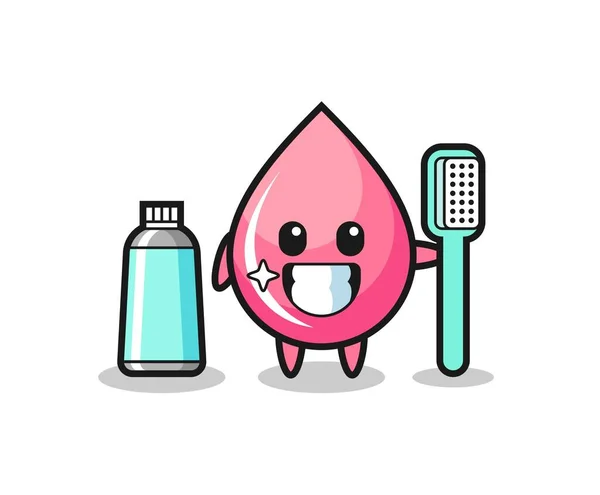 Mascot Illustration Meatball Bowl Toothbrush Cute Design Stock Vector ...
