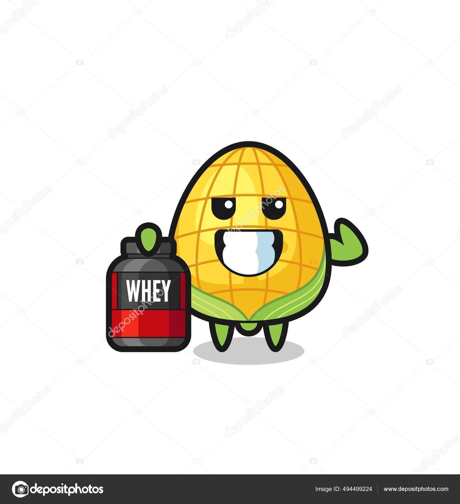 Protein Cartoon Character