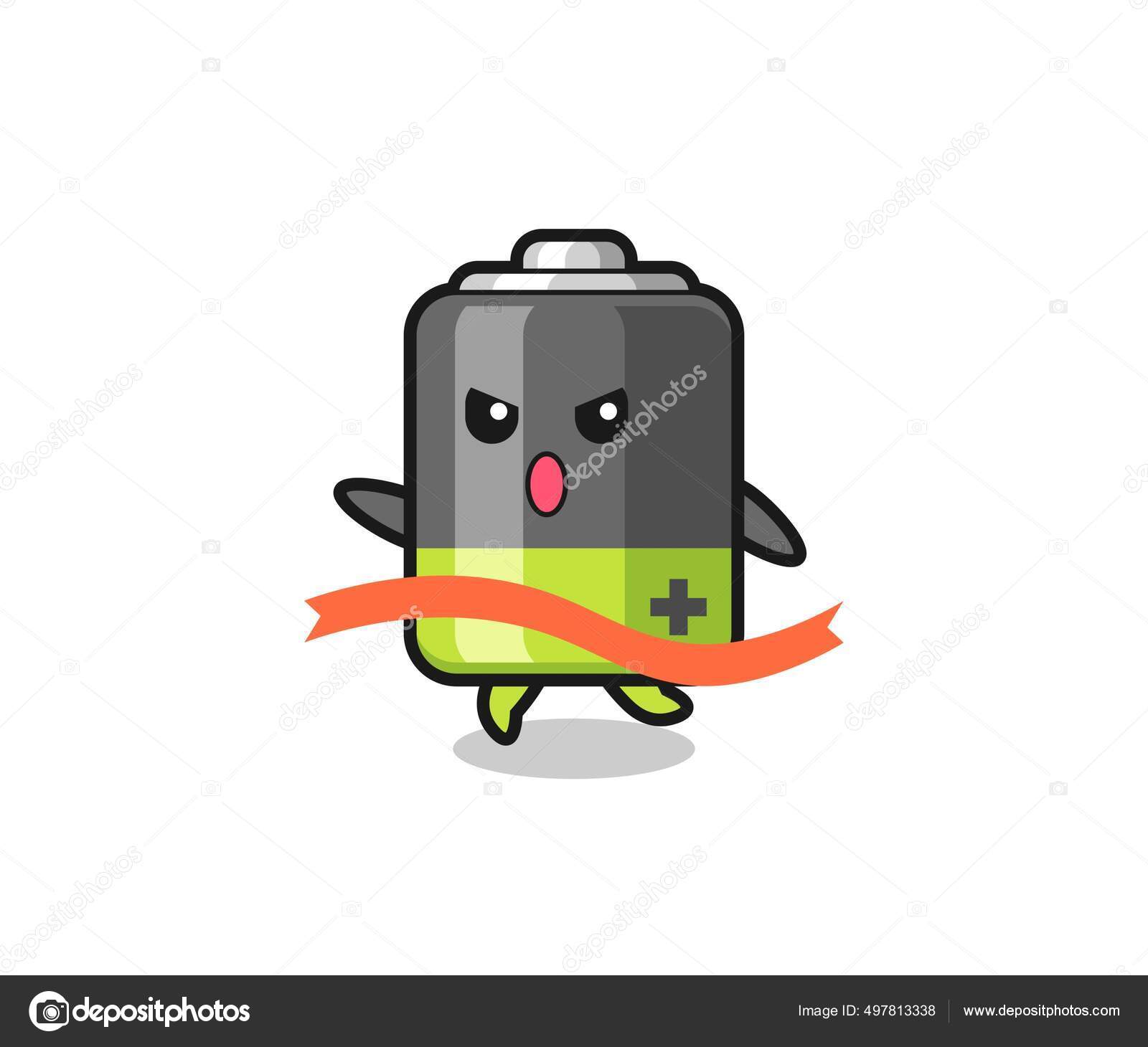 Cute Battery Illustration Reaching Finish Cute Style Design Shirt ...