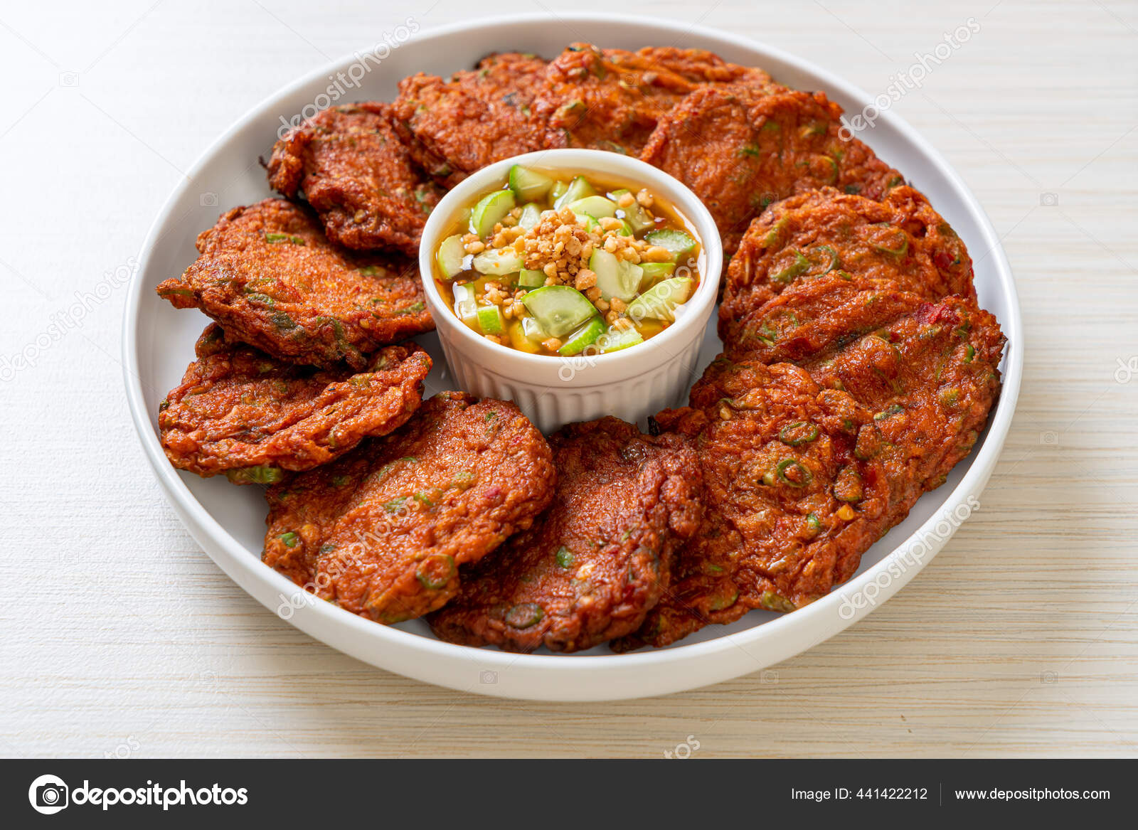 Fried Fish Paste Balls Deep Fried Fish Cake Asian Food Stock Photo by ...
