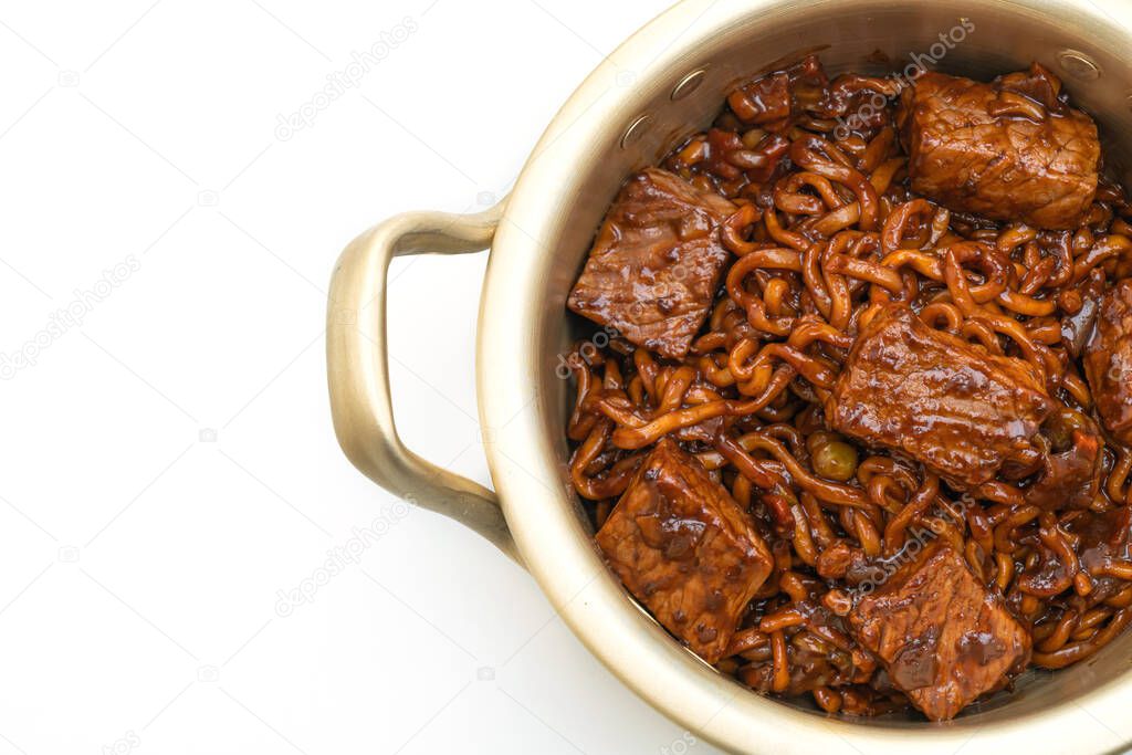 Jjapaguri o Chapaguri, Frijoles negros coreanos Fideos picantes con ...