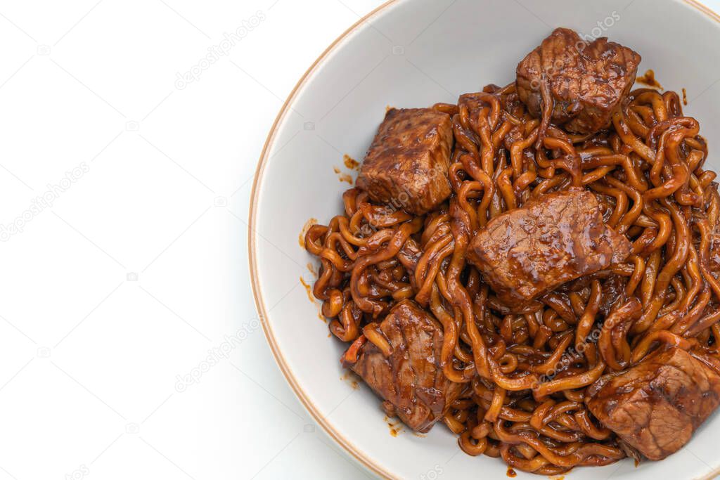 Jjapaguri o Chapaguri, Frijoles negros coreanos Fideos picantes con ...