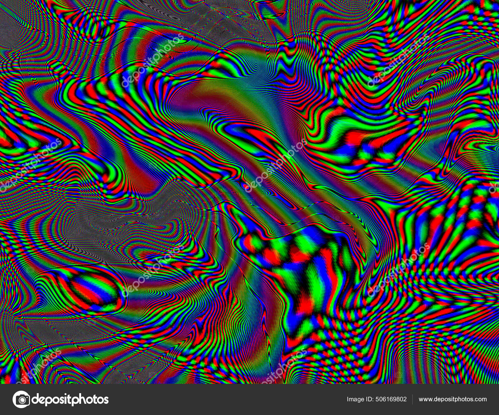 Trippy Psychedelic Rainbow Background Glitch LSD Colorful Wallpaper ...
