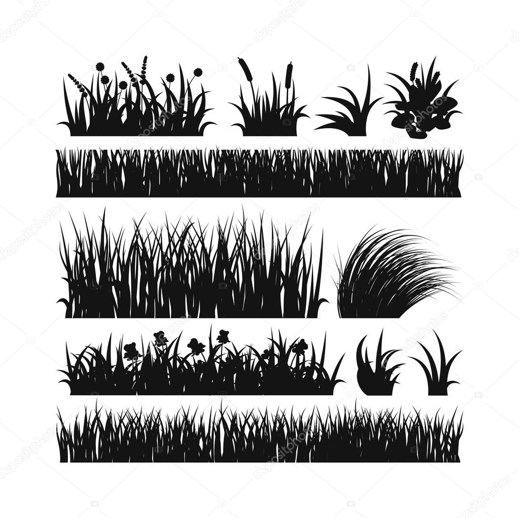 Hierba Vector Ilustración . Vector de stock por ©VectorShow 118332456