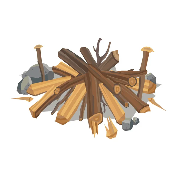 3,070 Wood pile Vector Images | Depositphotos