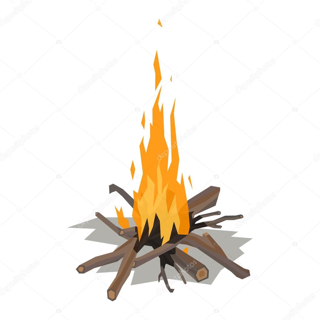 Api unggun mengisolasi ilustrasi vektor . Vektor Stok oleh ©VectorShow ...