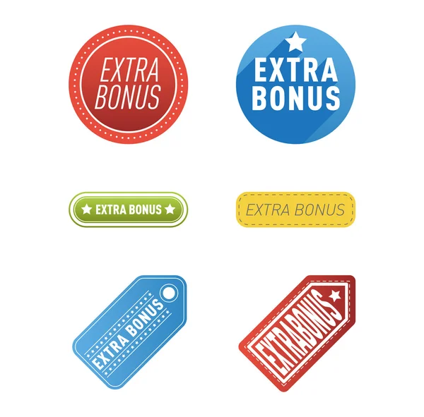 Extra bonus labels vector set. Stock Vector Image by ©VectorShow #123650840