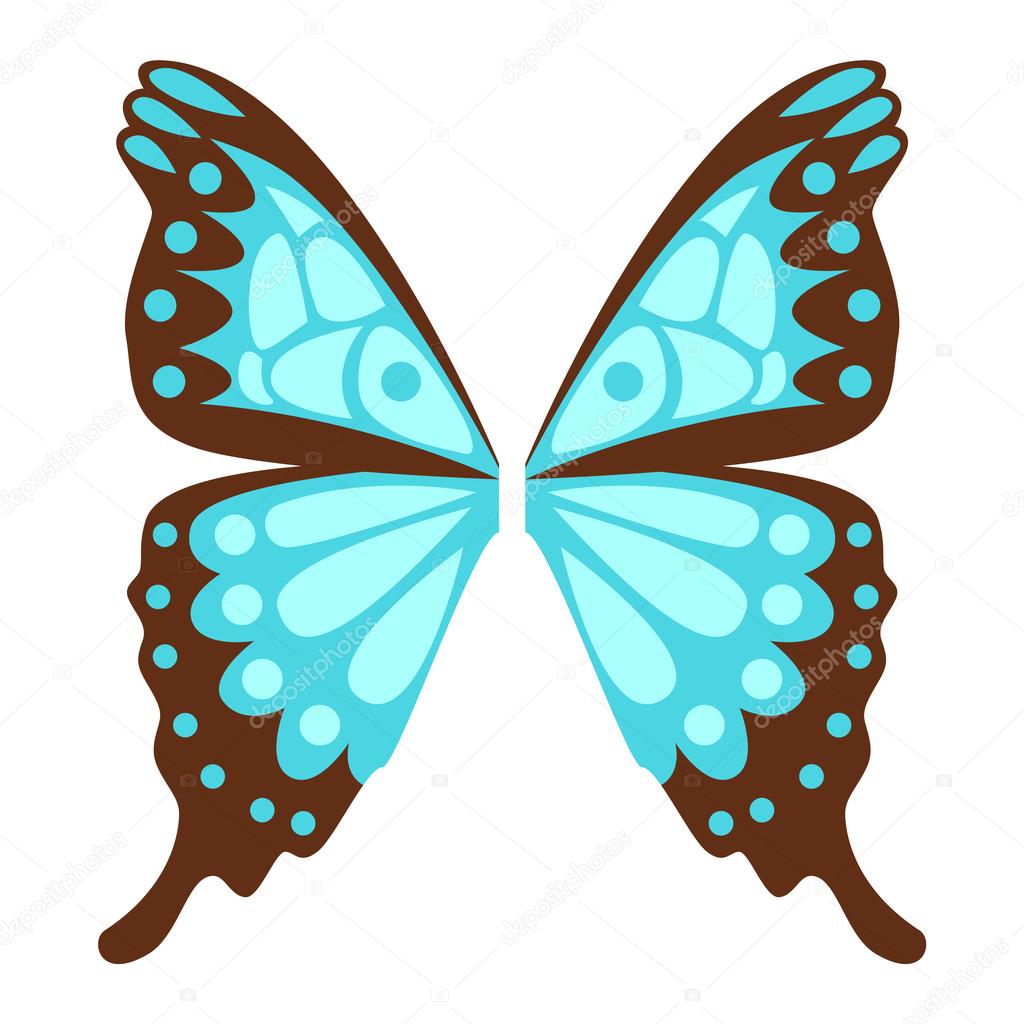 Alas de mariposa ilustración vector aislado 2022