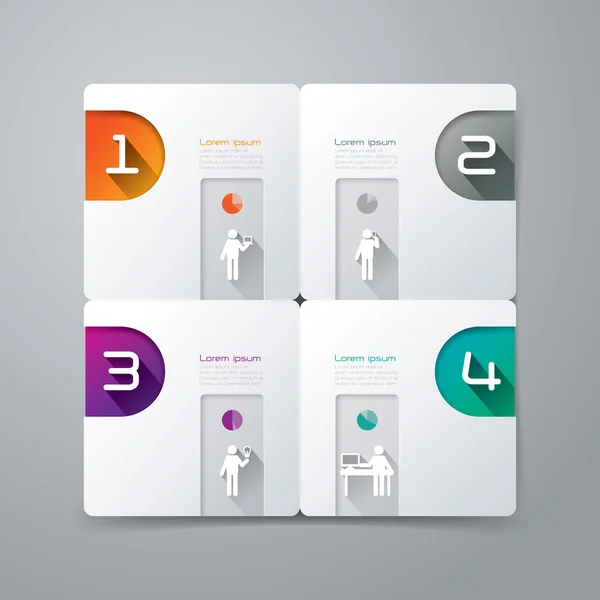 Infographics with letters template Stock Vector by ©tara.siri #122790286