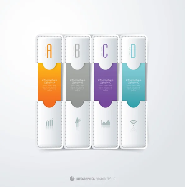 Infographics with letters template Stock Vector by ©tara.siri #122790286