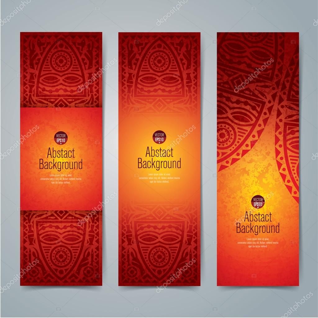 Banner design with African art Stock Vector by ©tara.siri 122787496