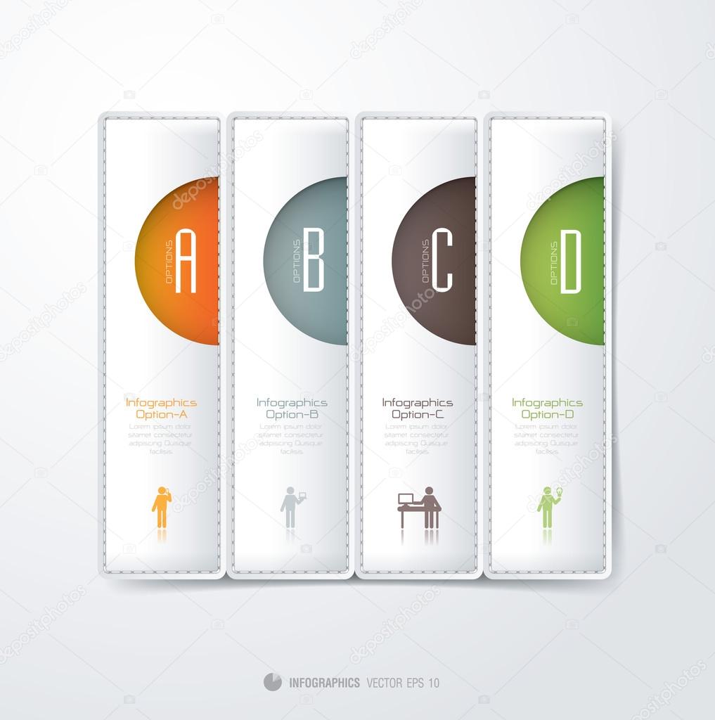 Infographics with letters template Stock Vector by ©tara.siri #122790286