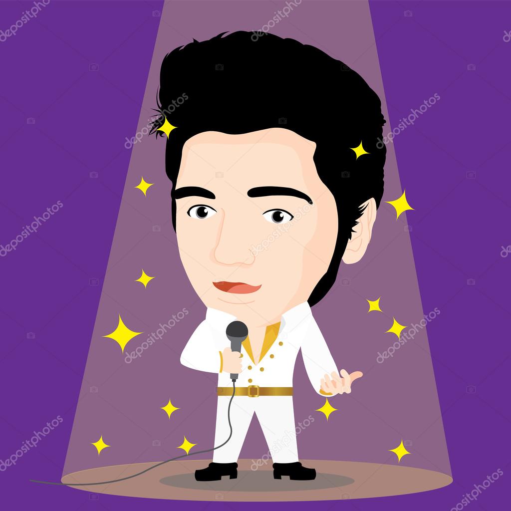 Character of Elvis Presley Stock Vector Image by ©3pstudio #115484038