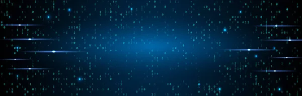 Stream Binary Code Screen Computer Binary Numbers Coding Concept Hacker