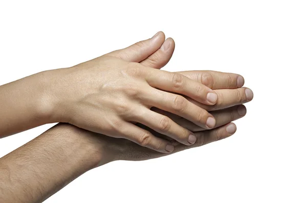 Human hand measuring arm pulse Stock Photo by ©victorO 6699120