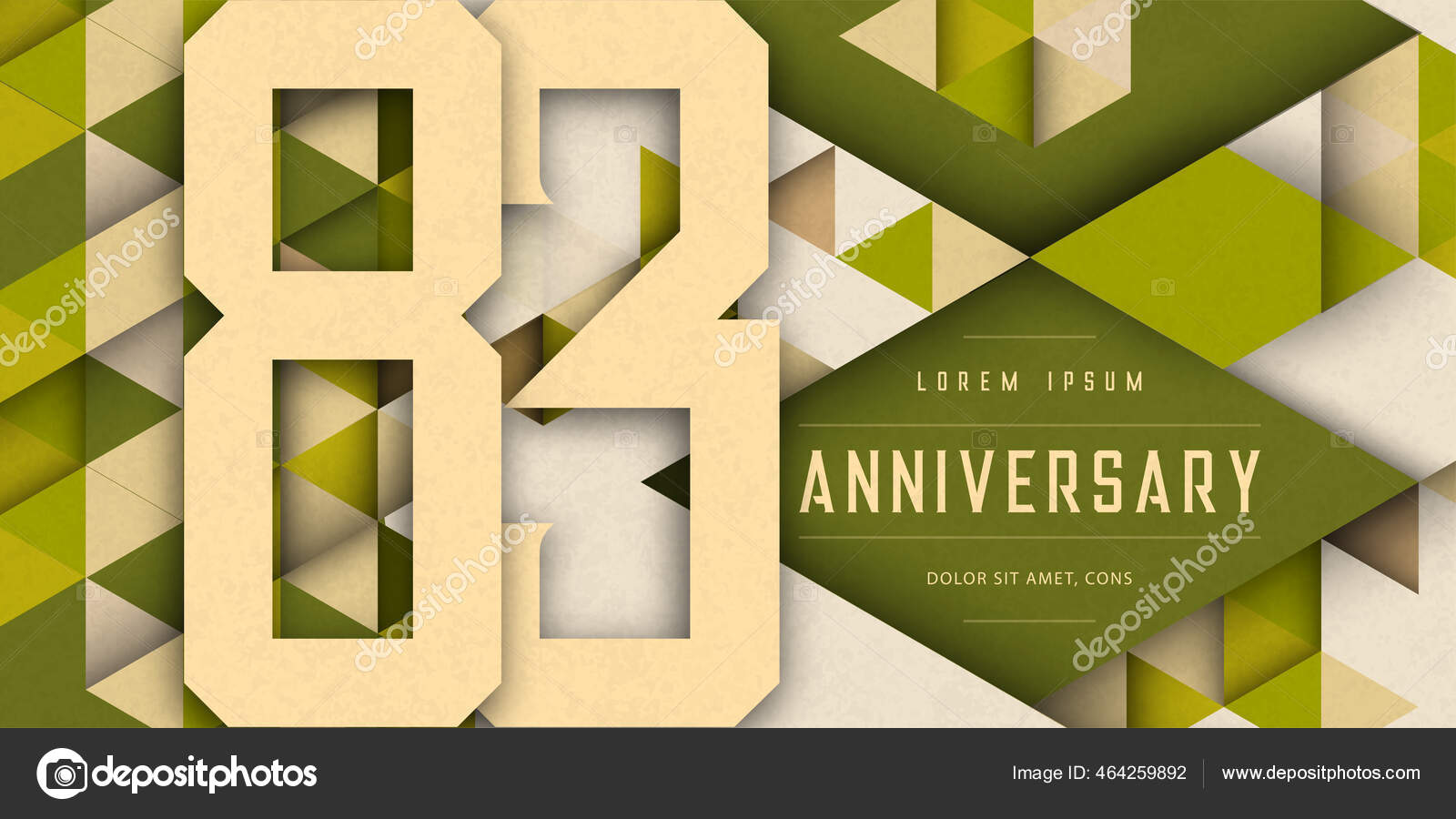 Anniversary Emblems Celebration Logo 83Rd Birthday Vector Illustration ...