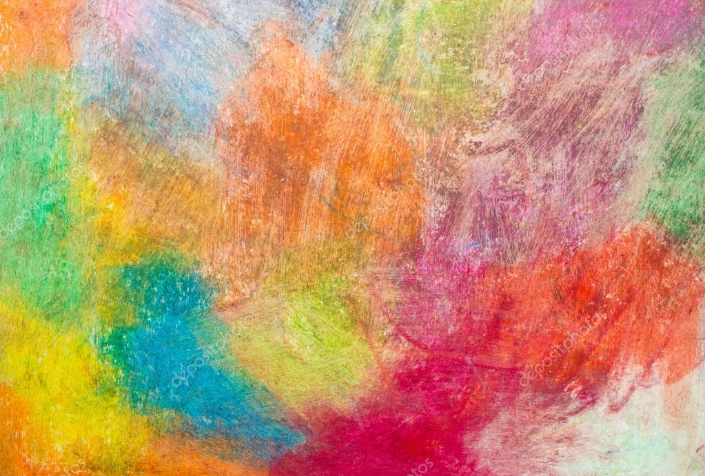 Colorful background drawn with crayons. Stock Photo by ©natapro 118043792