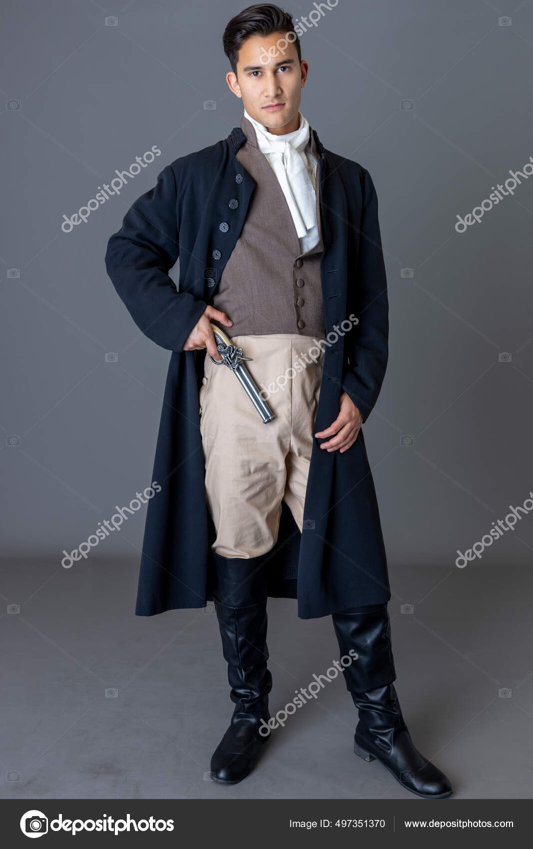 Regency Gentleman Holding Weapon Stock Photo by ©kathysg 497351370