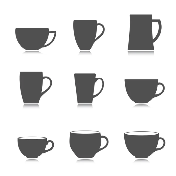 Vector tea cup set ⬇ Vector Image by © primula_kat | Vector Stock 46382285
