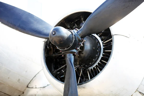 Propeller plane on the aerodrome — Stock Photo © Alskiba #115811900