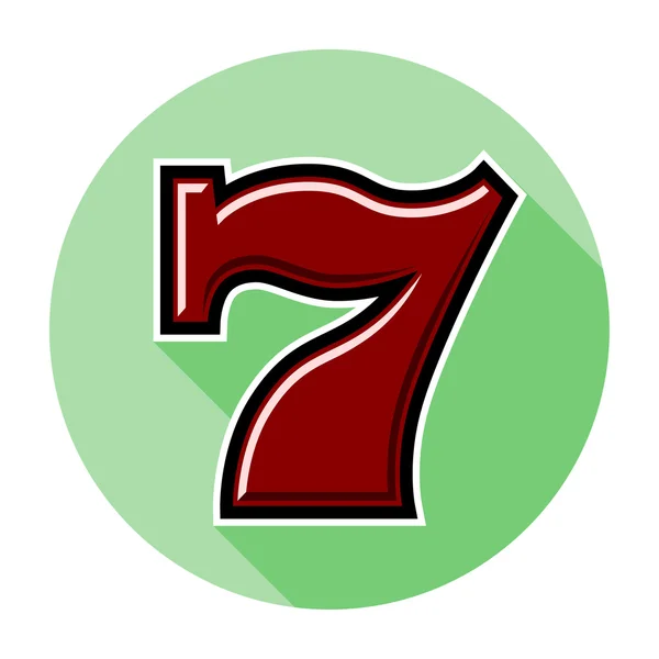 Slot machine seven icon color vector illustration Stock Vector by ...