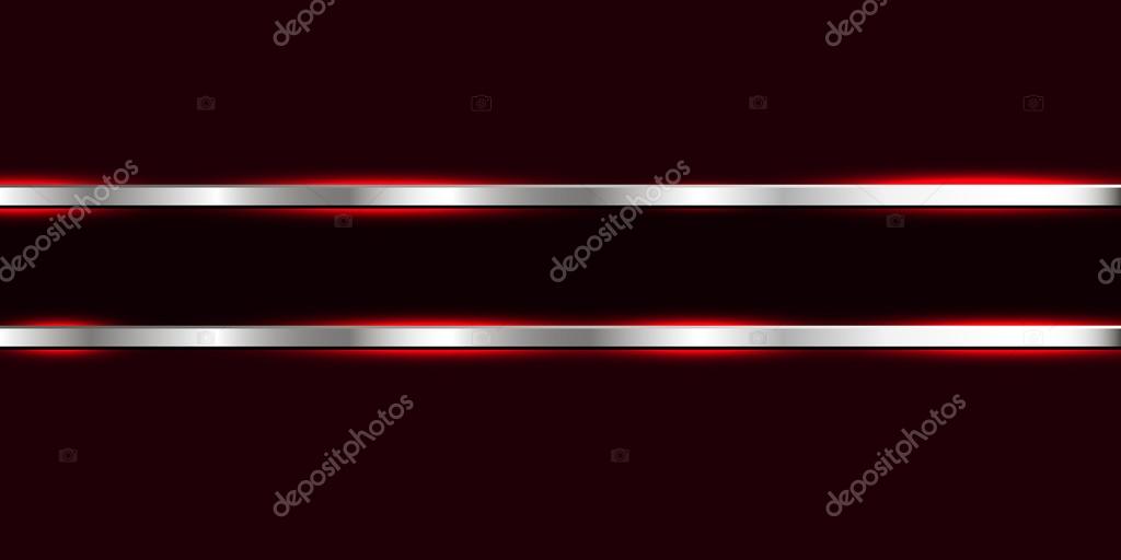Líneas de acero con brillo de neón. resplandor de neón bajo las líneas ...