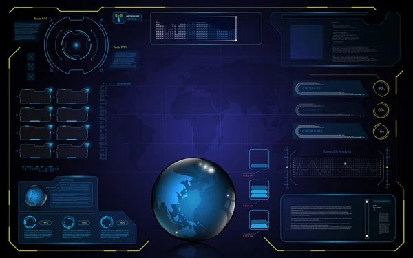 Abstract UI hud interface Stock Vector Image by ©pixtumz@hotmail.com #124819512