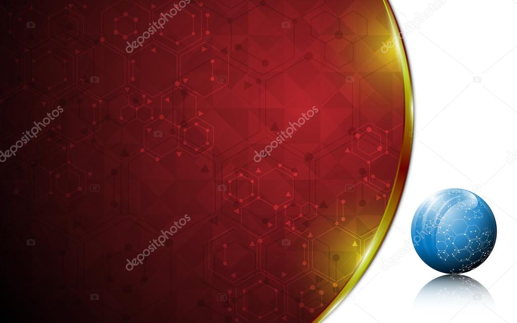 Abstract innovation science design sphere Stock Vector Image by ...