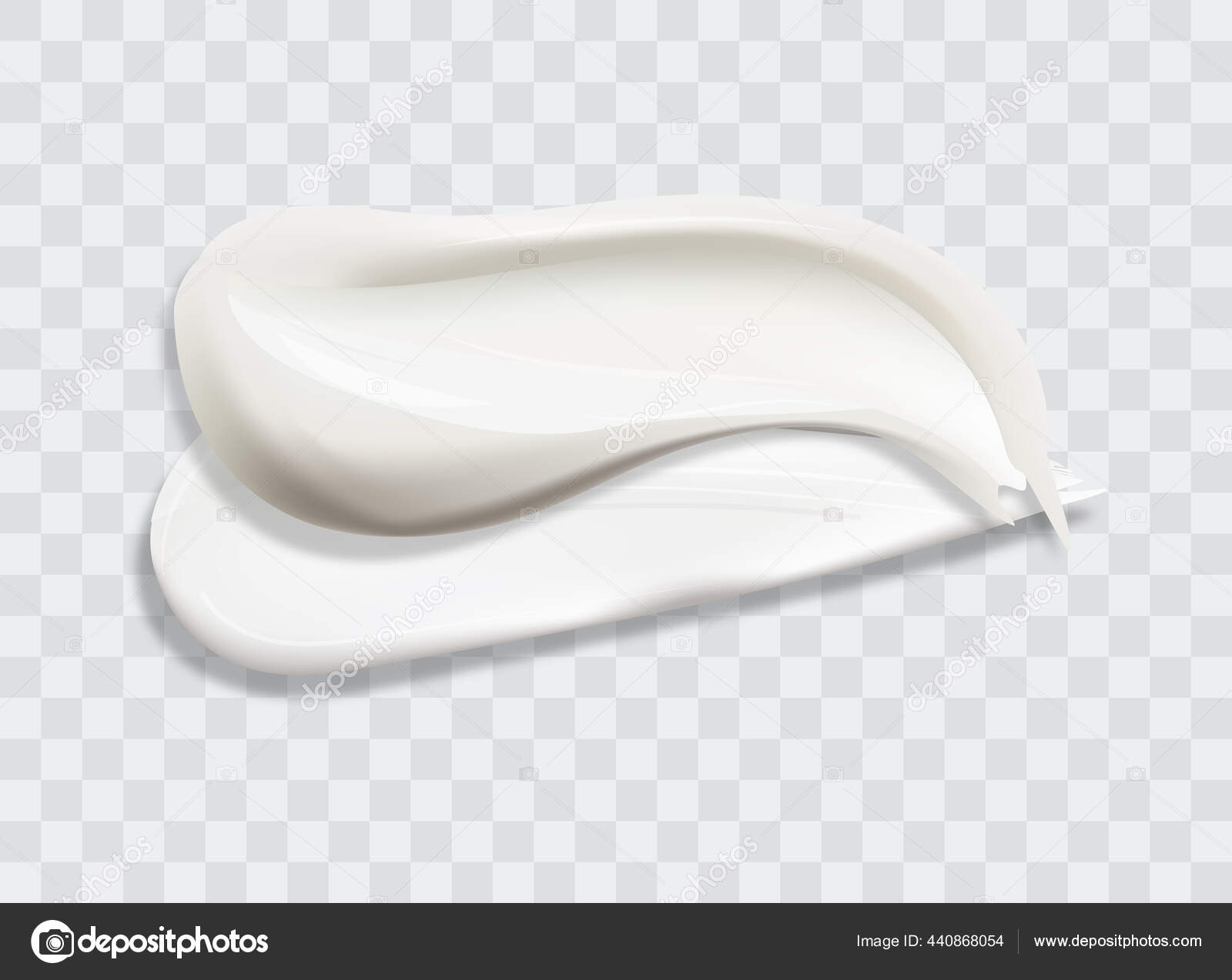 Cream Texture Stroke Isolated Transparent Background Facial Creme Foam ...