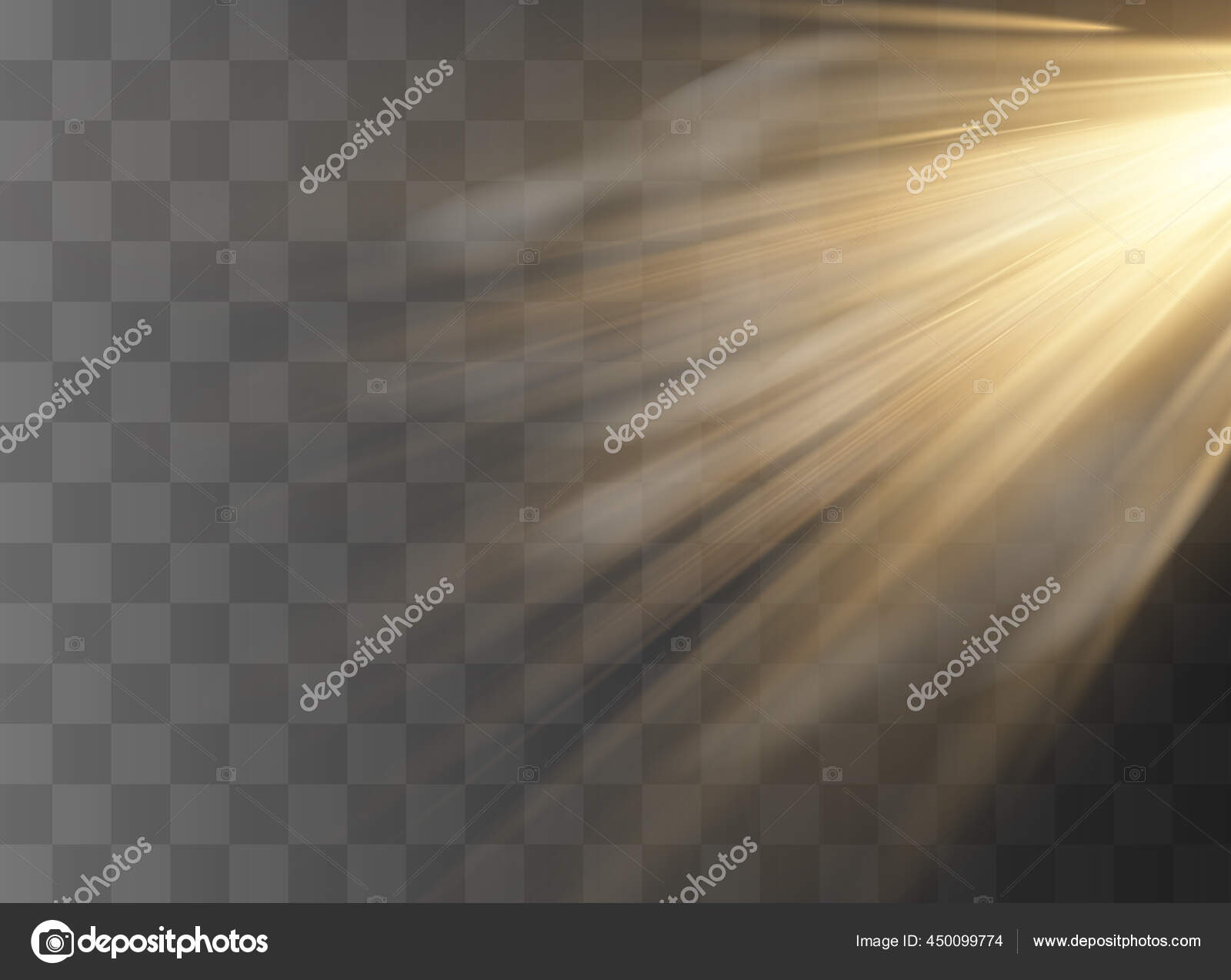 Proyector vectorial. Efecto de la luz.Vector luz solar transparente ...