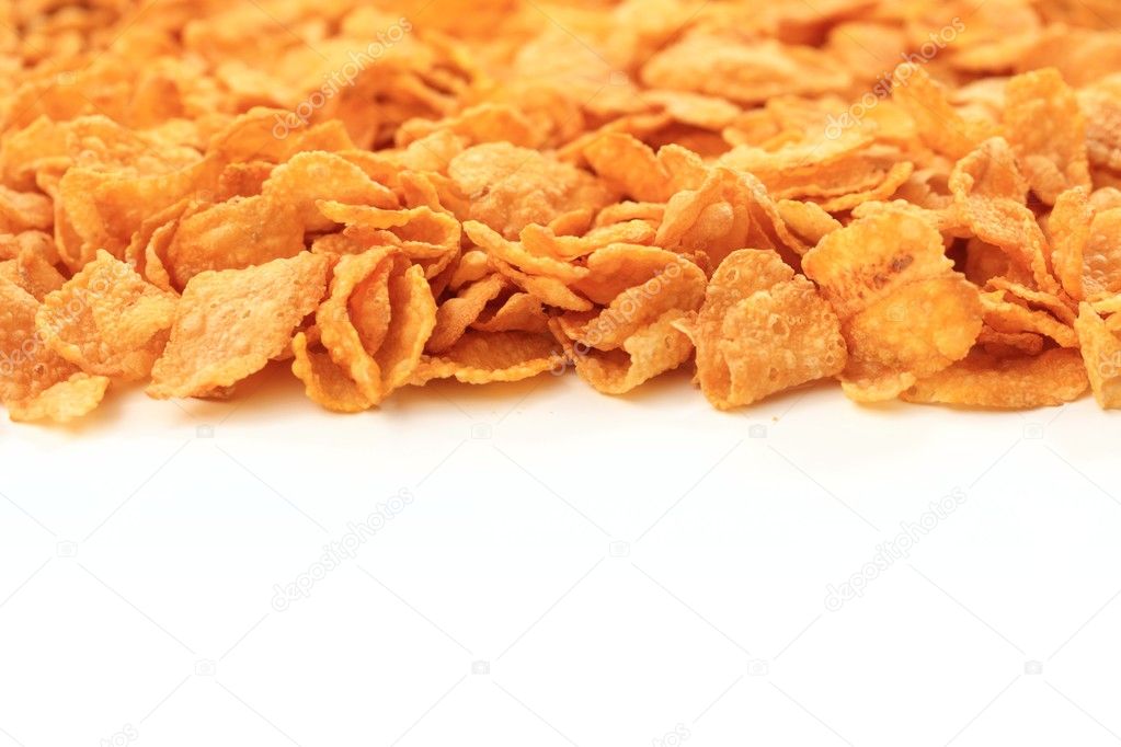 Corn flakes background with copy space Stock Photo by ©gioiak2 124484992