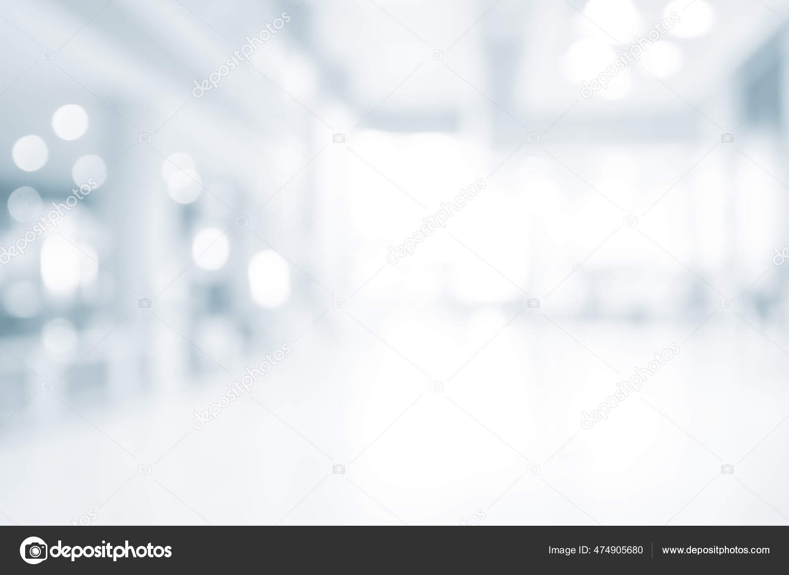 Blur Abstract Background Office Modern Light Spacious Business Room ...