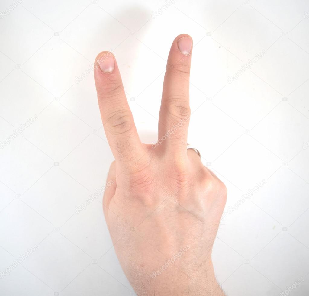 Hands Making Peace Sign