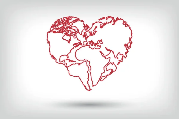 100,000 Mundo en corazon Vector Images | Depositphotos