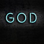 Glowing word God Stock Photo by ©rukanoga 8432333