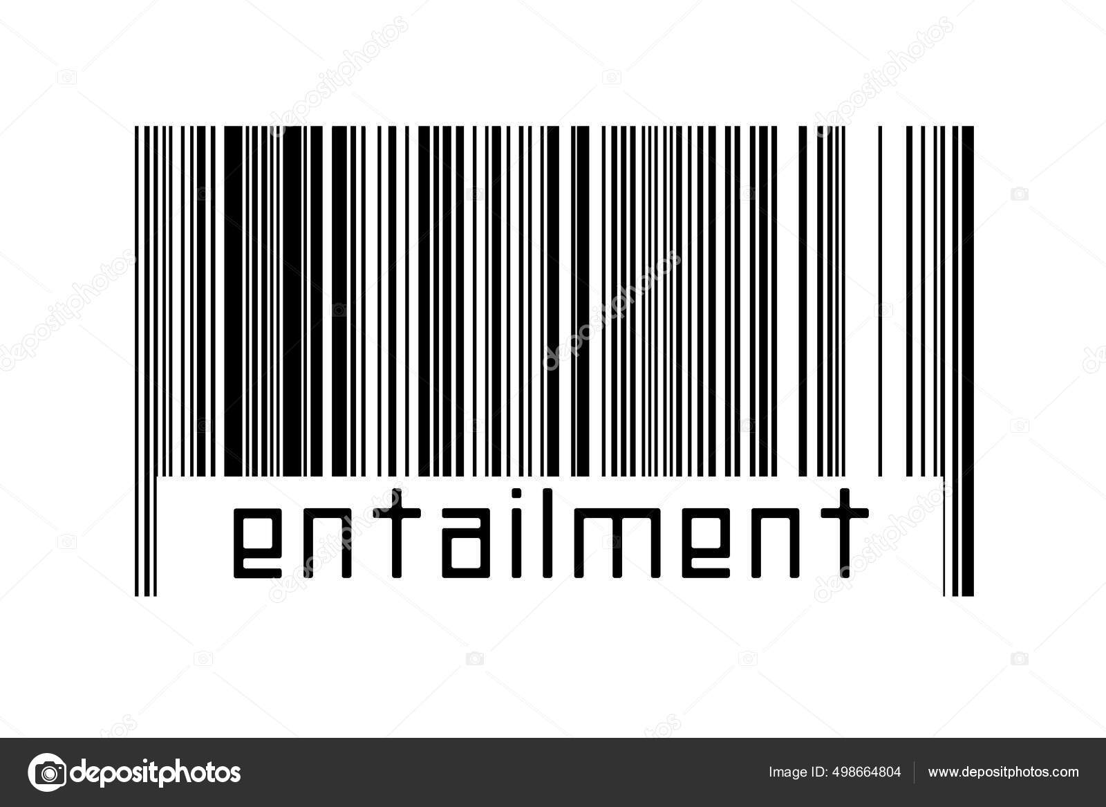 Barcode White Background Inscription Entailment Concept Trading ...