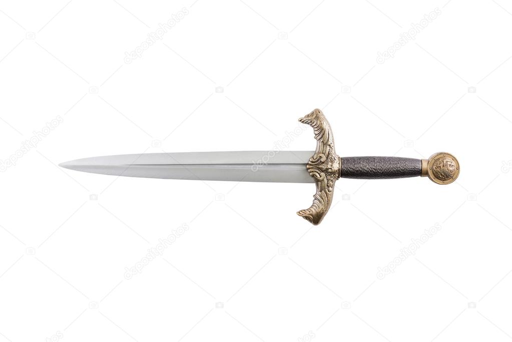 Roman military dagger on white background Stock Photo by ©JmaxStudio ...