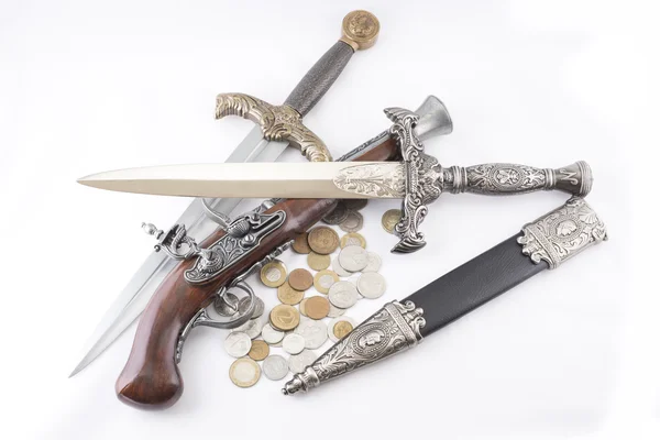 Roman military dagger on white background Stock Photo by ©JmaxStudio ...