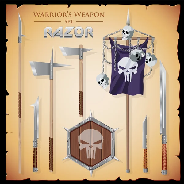 Set meele weapon to fantasy style Stock Vector Image by ©ravenro #117365090