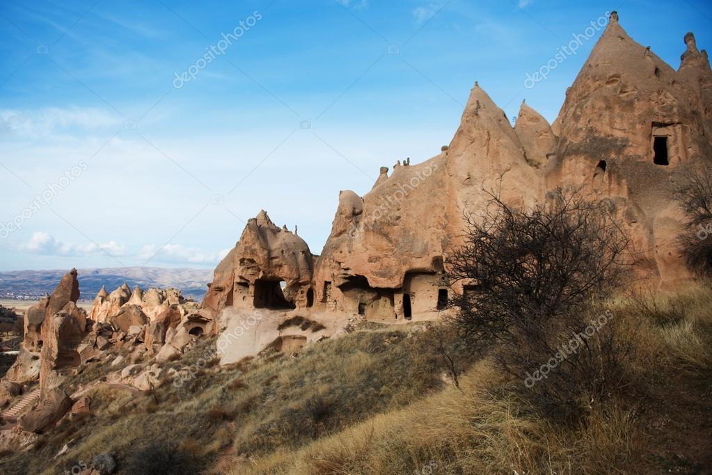 Fairy chimneys in Cappadocia, Turkey Stock Photo by ©mtellioglu 121922192
