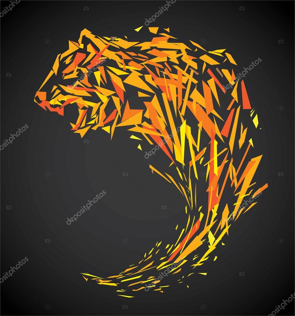 Polygon tiger illustration Stock Vector by ©t.ching.kian@gmail.com ...